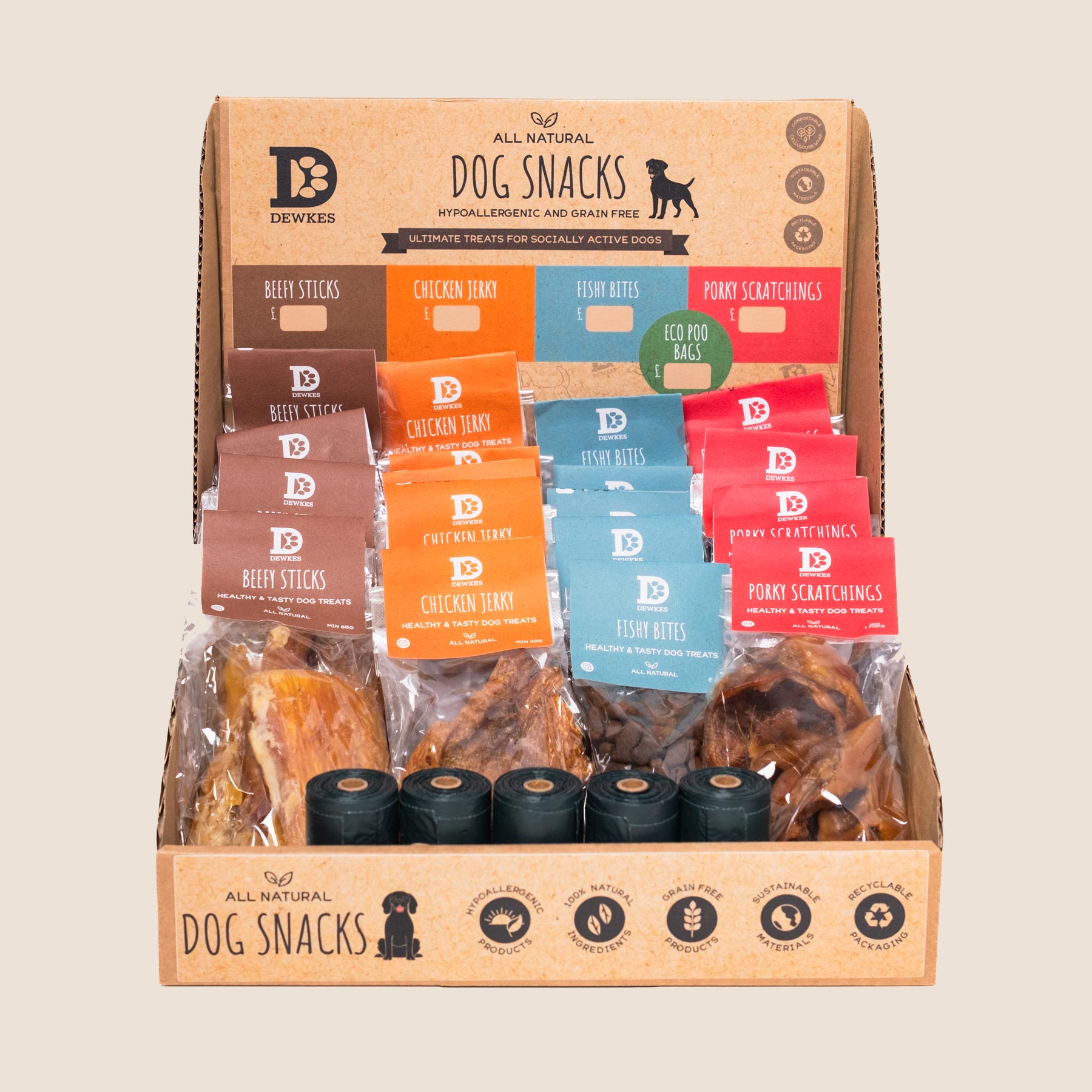 Starter Hospitality Tray Subscription | Dewkes Dog Treats for Cafés & Pubs