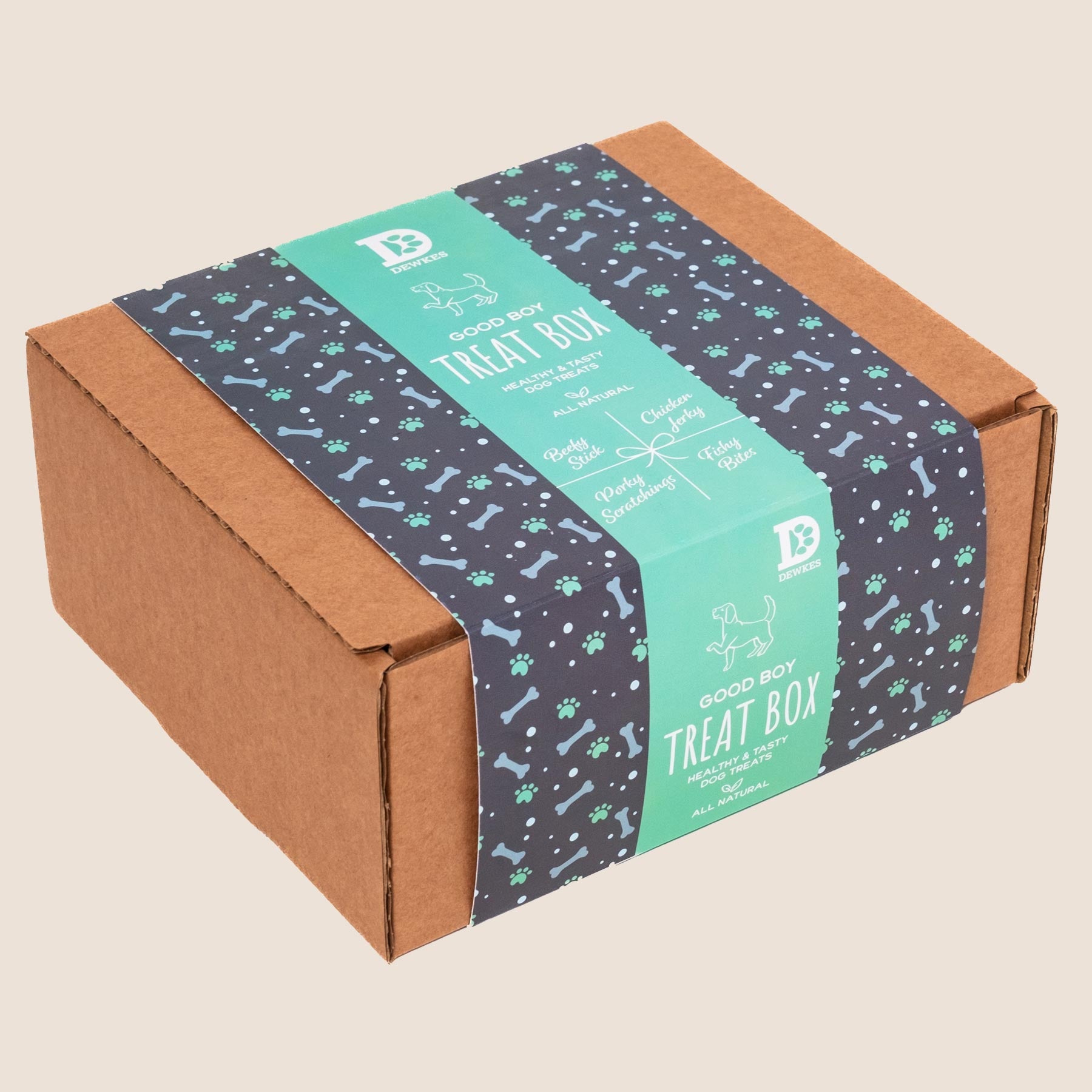 The Good Boy Dog Treat Gift Box (Pack of 4)